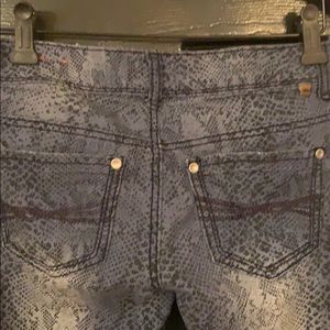 Almost Famous | Jeans | Almost Famous Blue Snake Skin Skinny Jeans ...